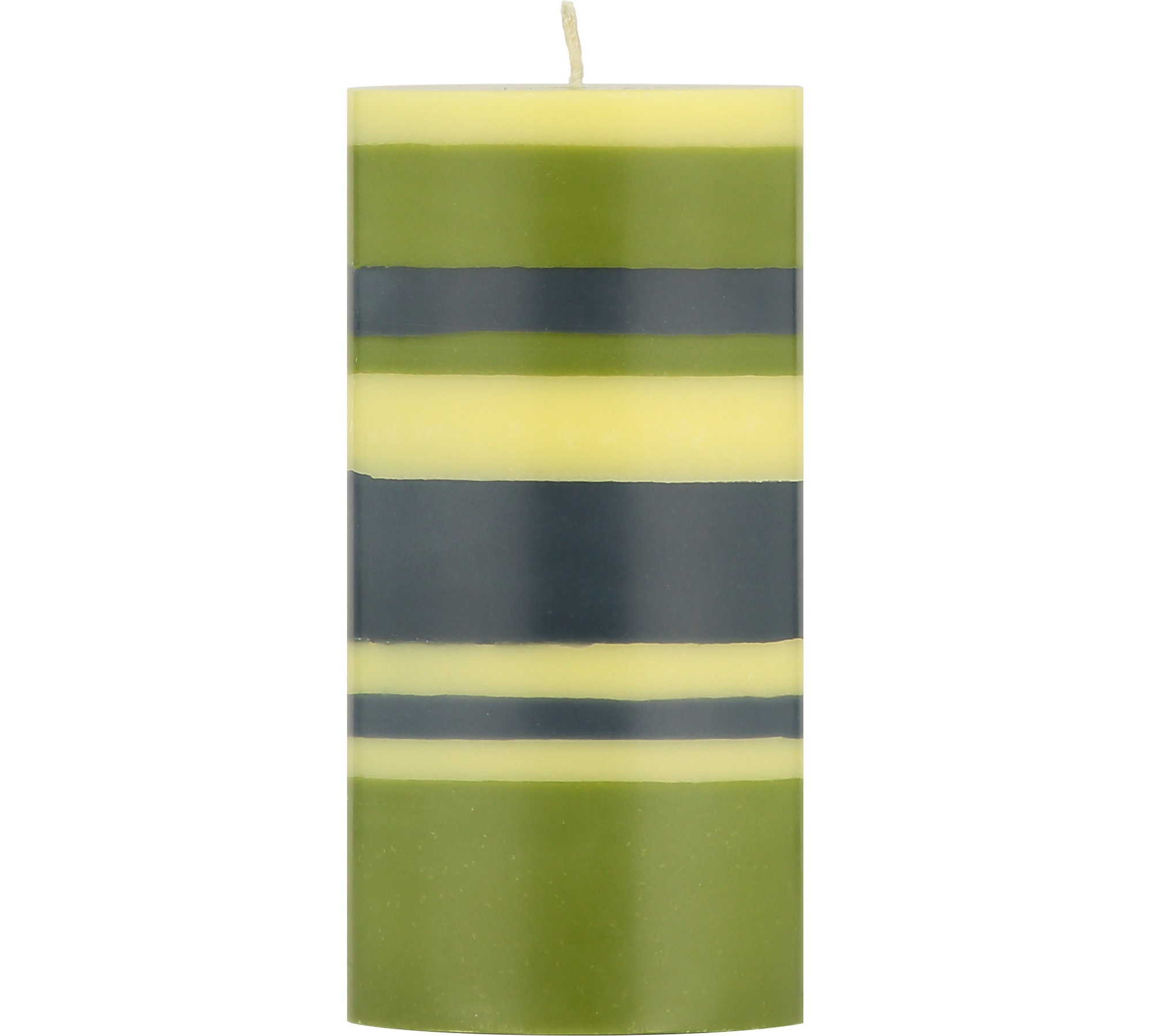 Tall Striped Color Pillar Candles, Eco Wax & Fair Trade - Etsy