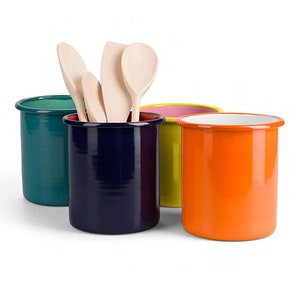 Colorful Enamelware Utility Pot Kitchen Collection - Etsy