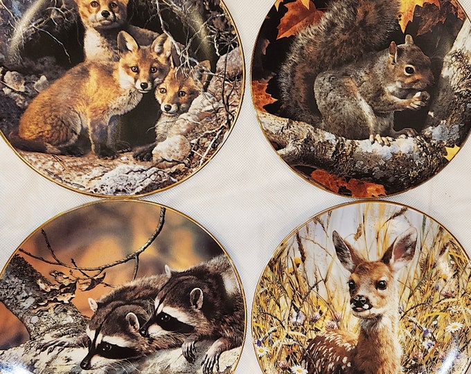 Vintage Collectible Wildlife Plates - Etsy