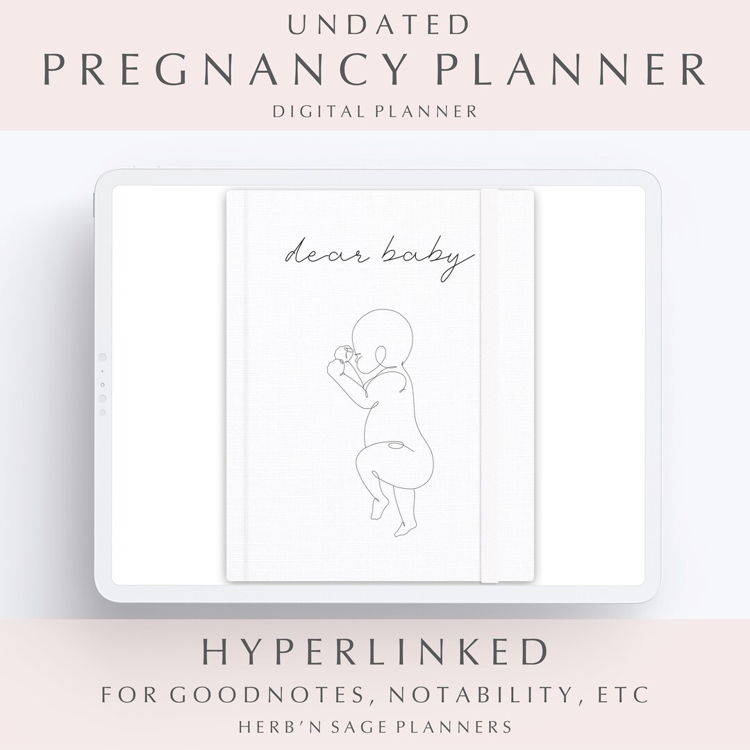 Undated Digital Pregnancy Planner, Ultimate Pregnancy Journal ...