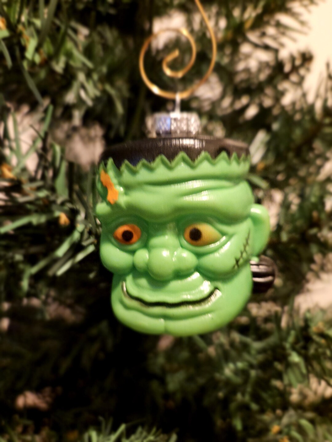 Frankenstein Monster Head Christmas Ornament - Etsy