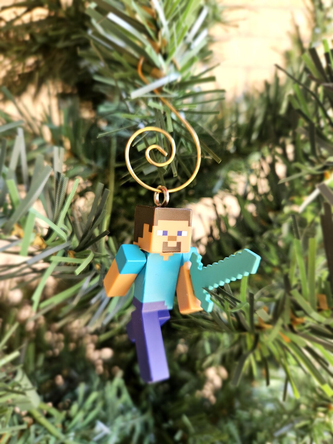 Minecraft Steve Figure Christmas Ornament - Etsy