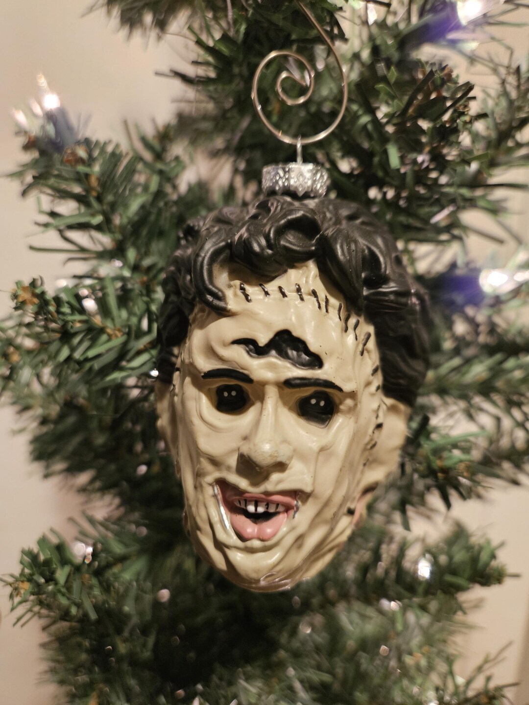 Leatherface Ver2 Head Christmas Ornament - Etsy