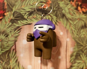 Among Us Orange Cheesehat Crewmate Figure Christmas Ornament - Etsy