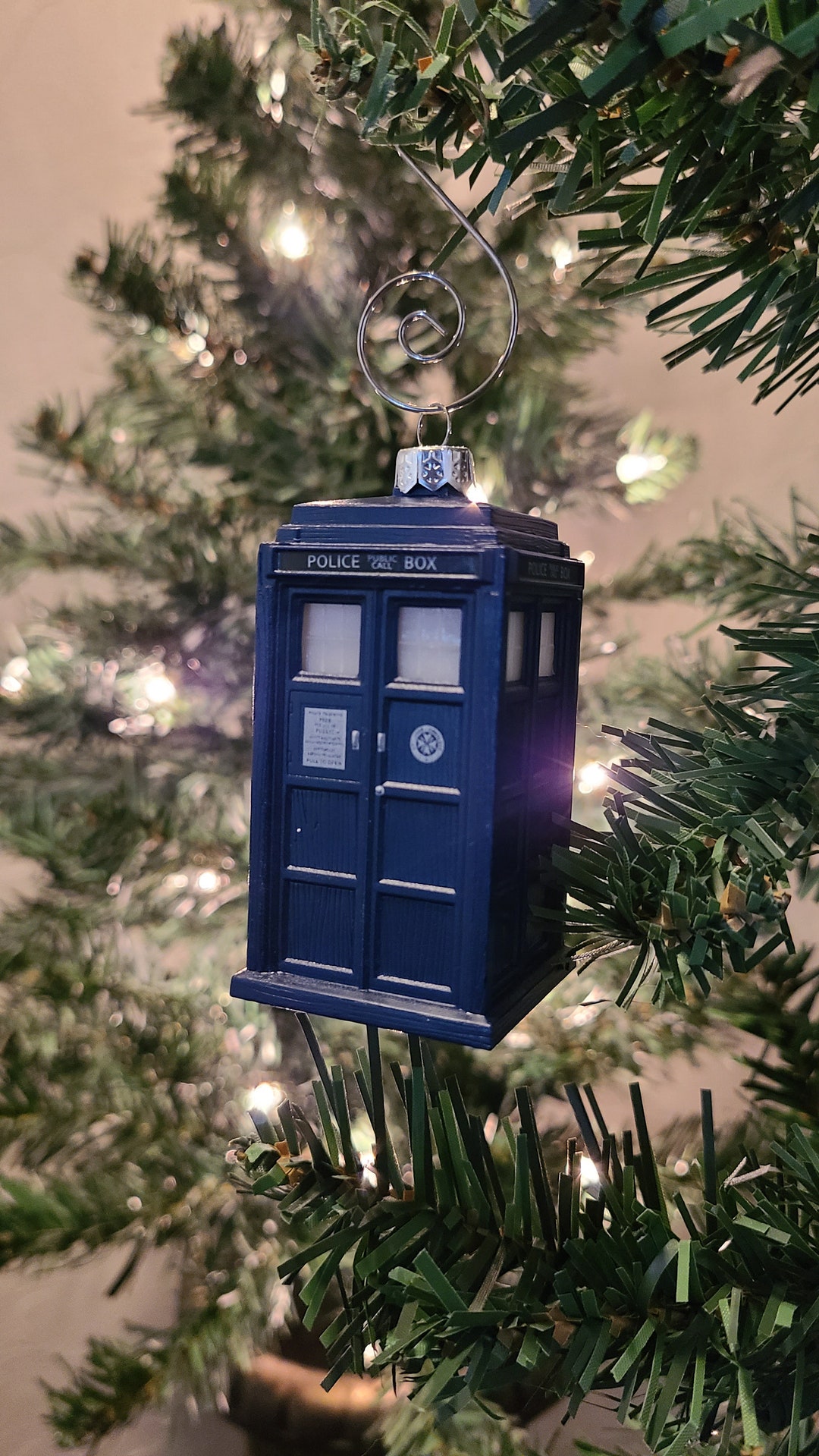 Doctor Who TARDIS (V2) Christmas Ornament - Etsy UK