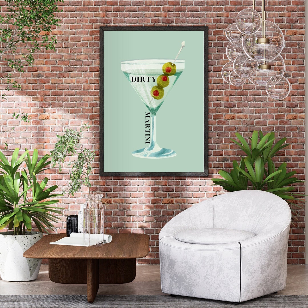 Retro Cocktail Poster, Cocktail Designs, Retro Cocktail Prints, Funky ...