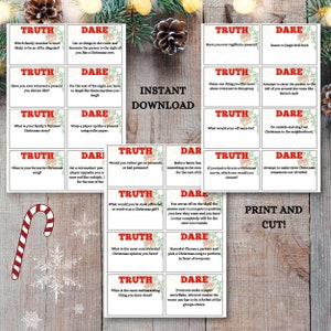 Christmas Truth or Dare, Family Christmas Fun Games, Christmasparty ...