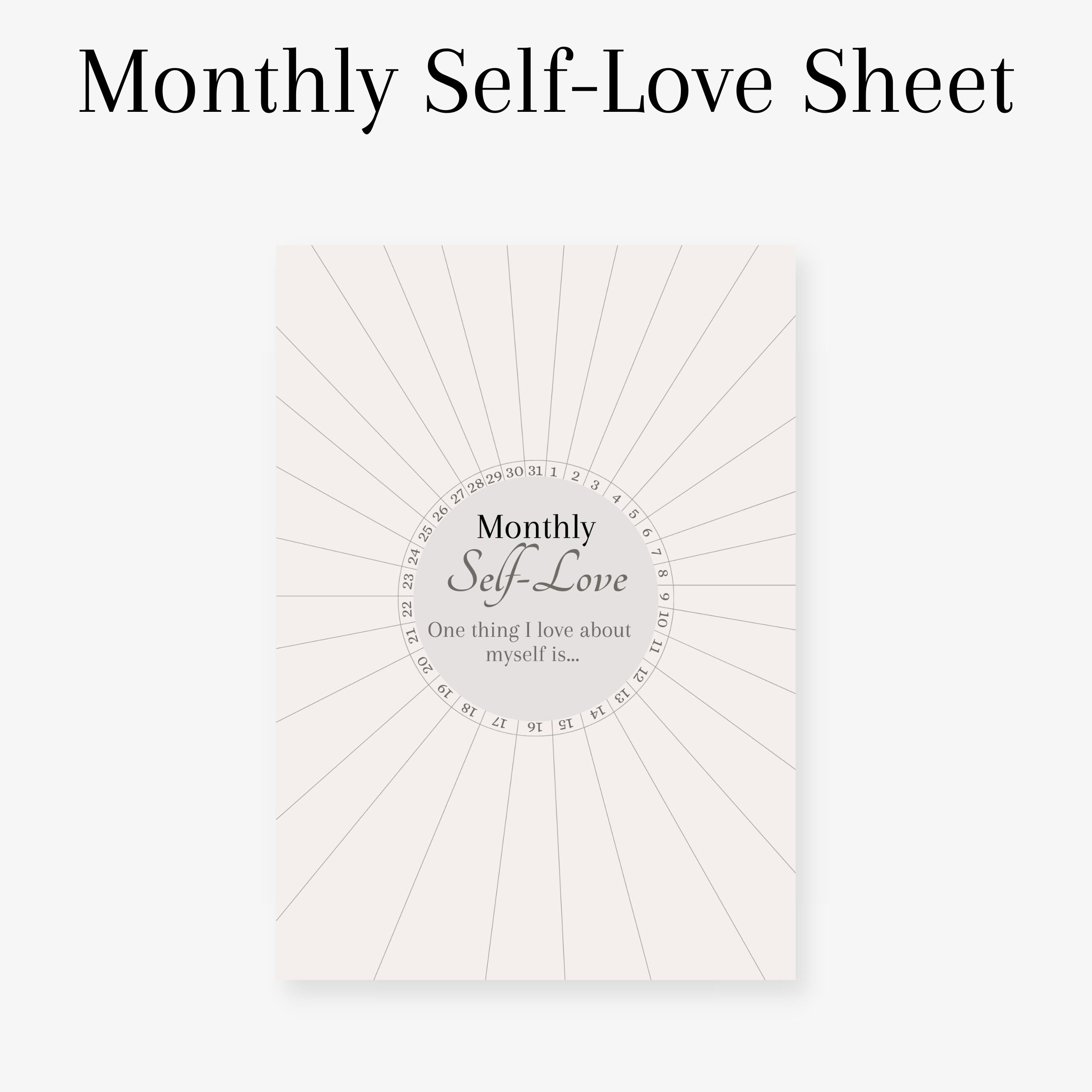 Gratitude Self Love Checklist Daily Mental Health Check In - Etsy