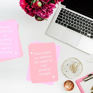 Positive Affirmation Cards Barbie Inspired, 24 Printable Affirmations ...