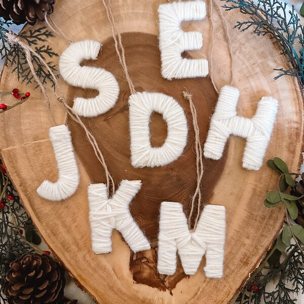 Letter Ornaments - Etsy