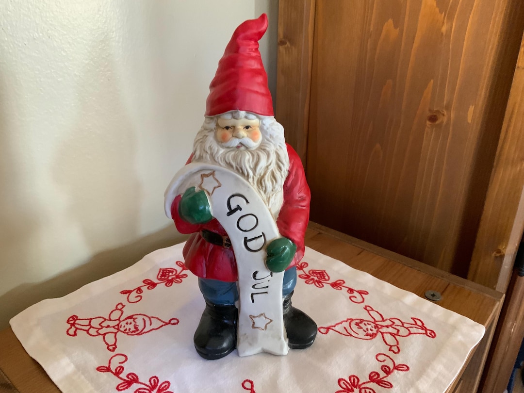 Tomte With A God Jul Sign - Etsy