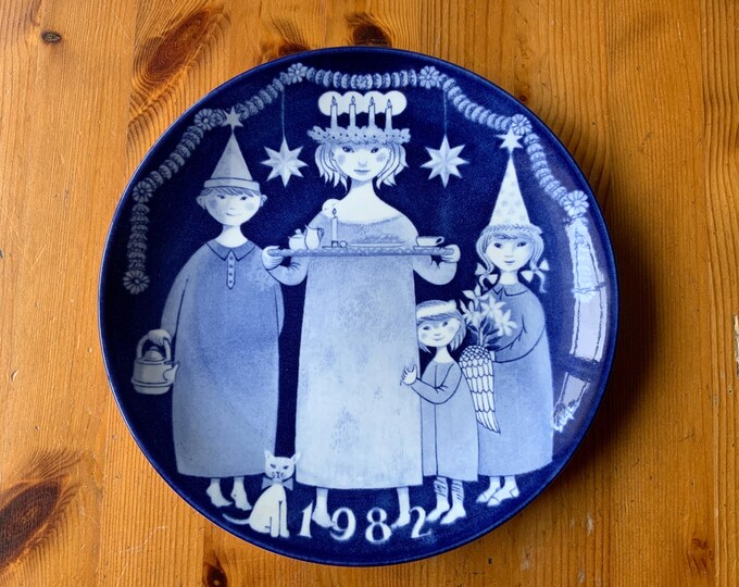 Swedish Collectable Christmas Plate - Etsy