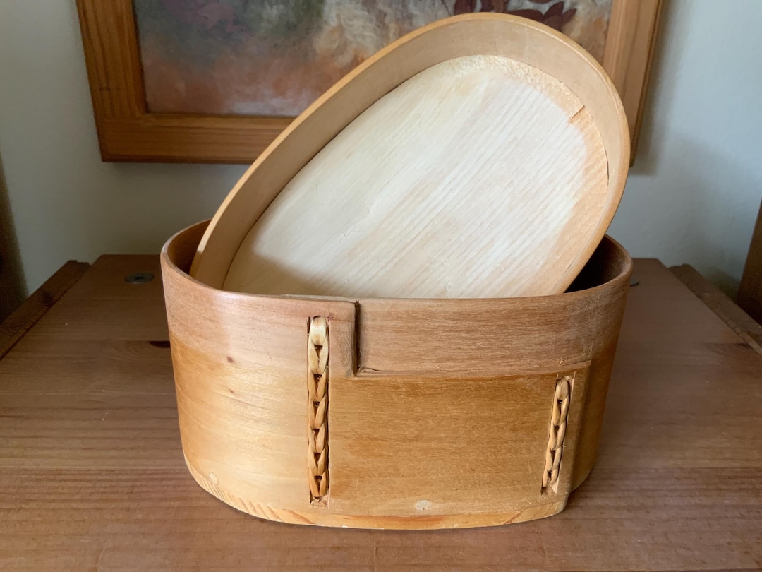 Swedish Bent Wood Box With Lid - Etsy