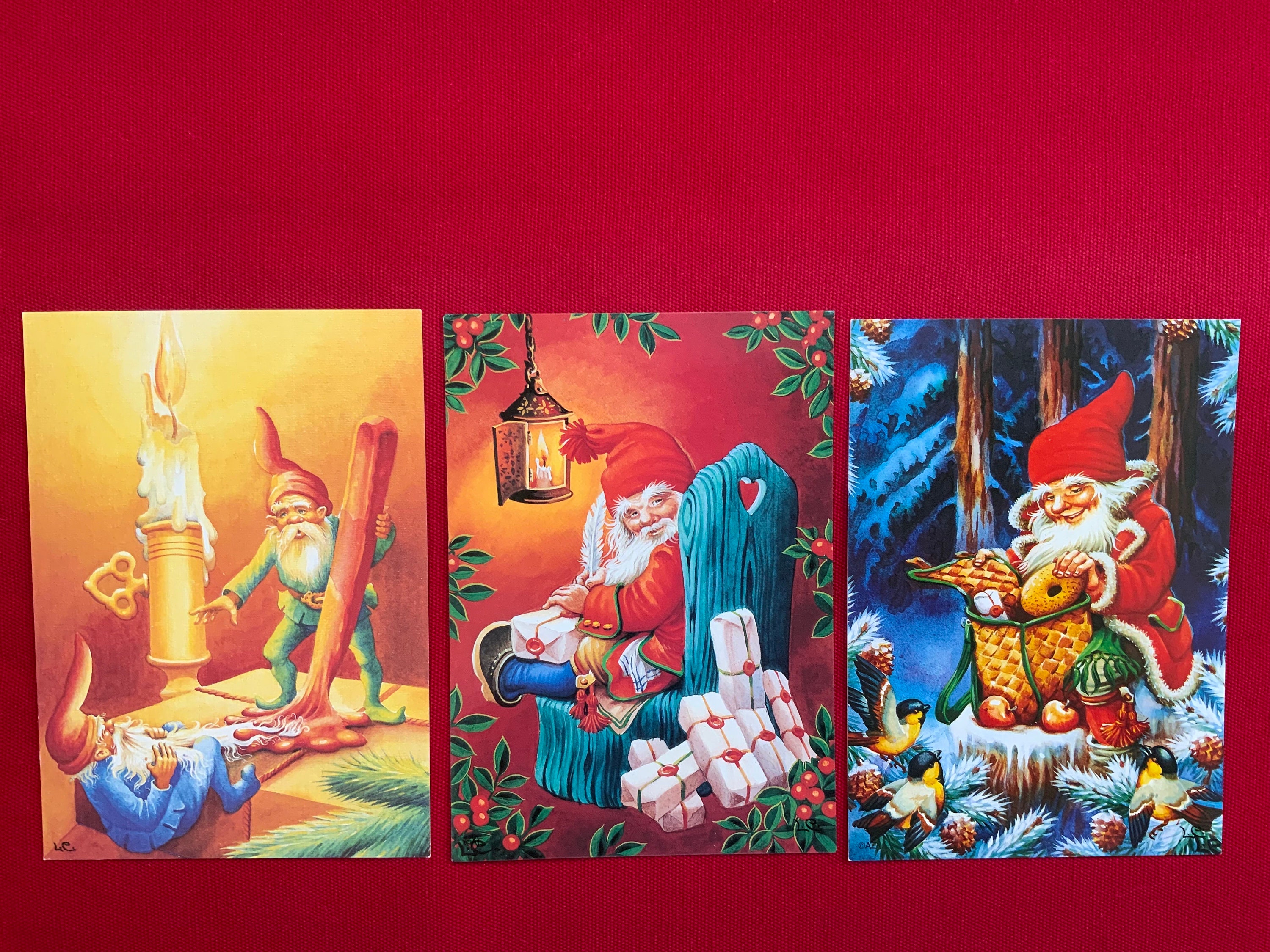 Swedish Vintage Christmas Cards - Etsy