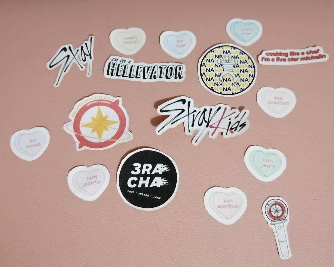 Kpop Stray Kids Sticker Set With Photocard - Etsy