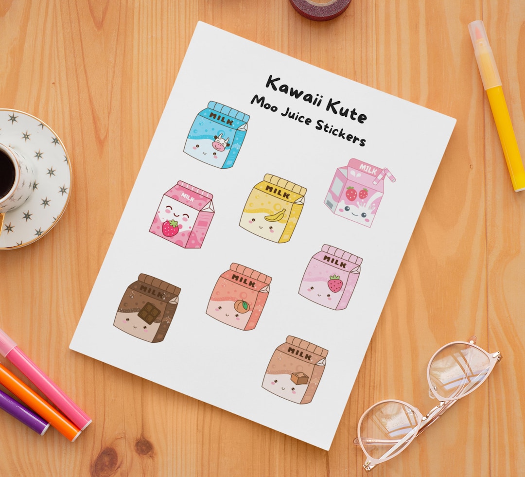 Kawaii Kute Sheet Stickers - Etsy