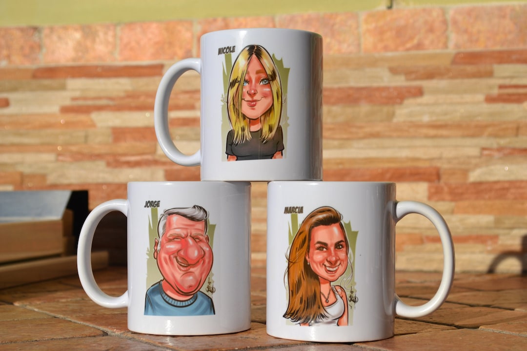 Personalized Caricature/cartoon Mug - Etsy