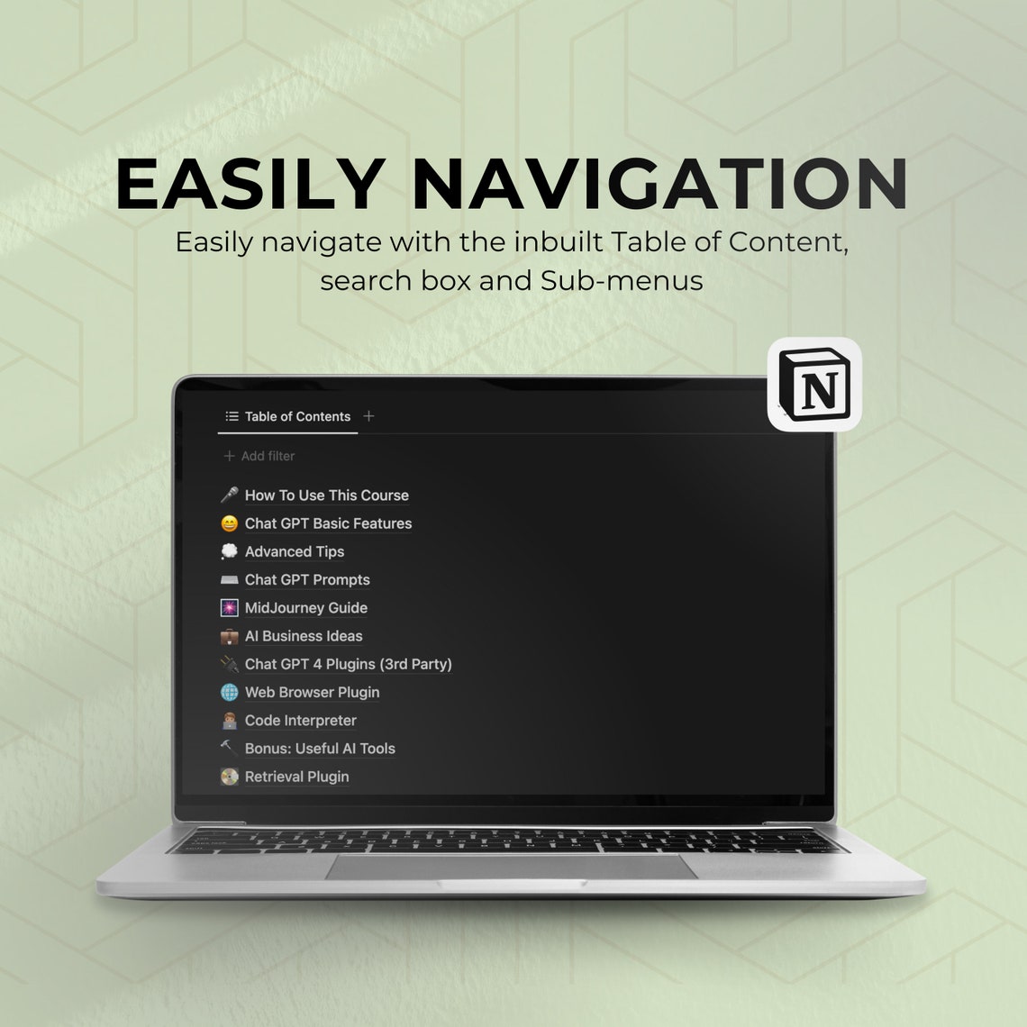 Ultimate Chat GPT Course | Notion Template | AI Course | List of AI Tools | Mid Journey Guide ...