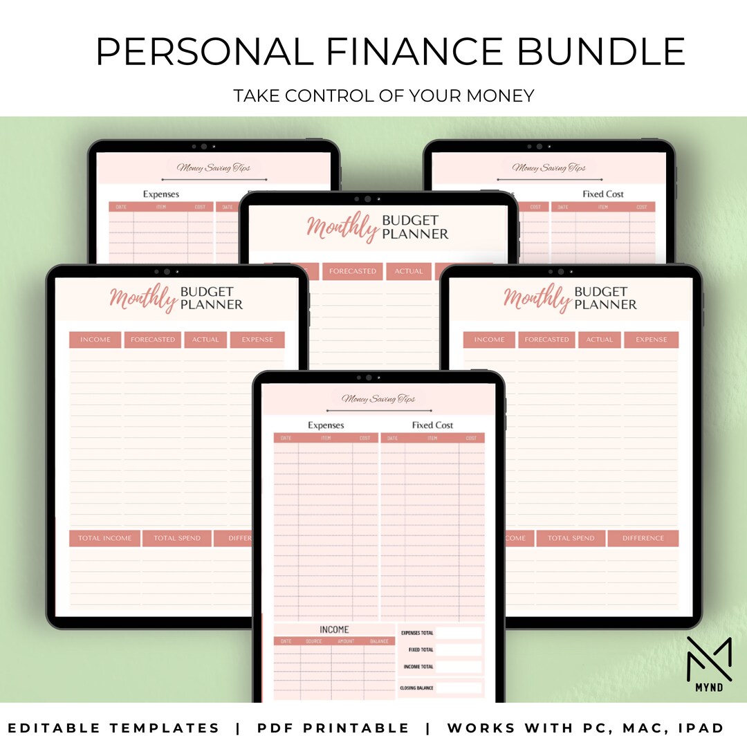 Take Control of Your Finances | Personal Finance Bundle| Budget and ...