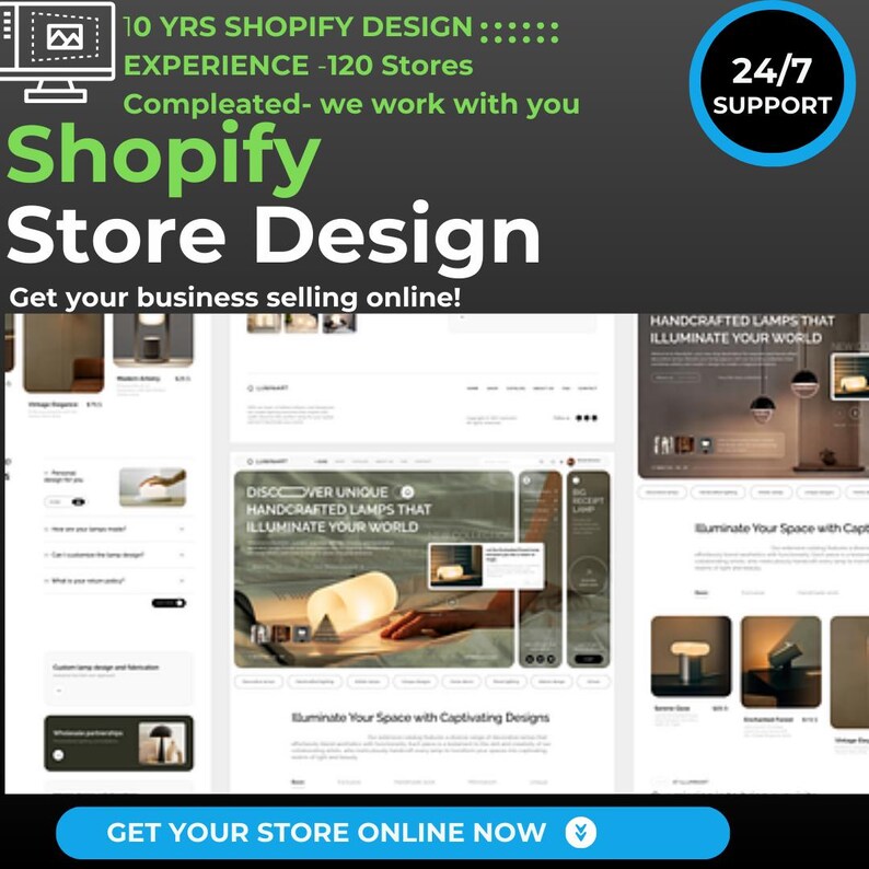 Professional Shopify Store Design & Branding Logo, Banner, Seo-ready ...