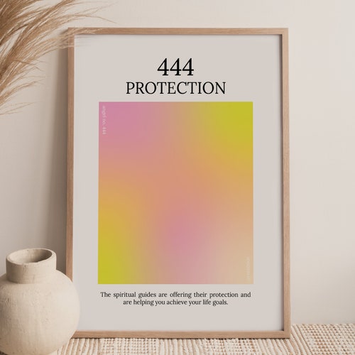 444 Angel Number Printable Digital Print - Etsy Canada