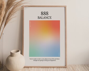 888 Balance Poster - Etsy