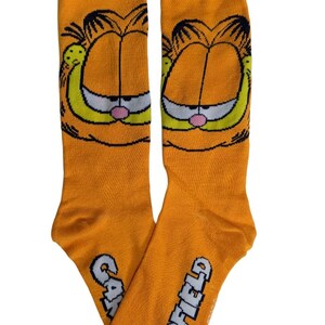 Garfield Cat & Odie Dog Cartoon Character Men’s Crew Socks Two Pair ...