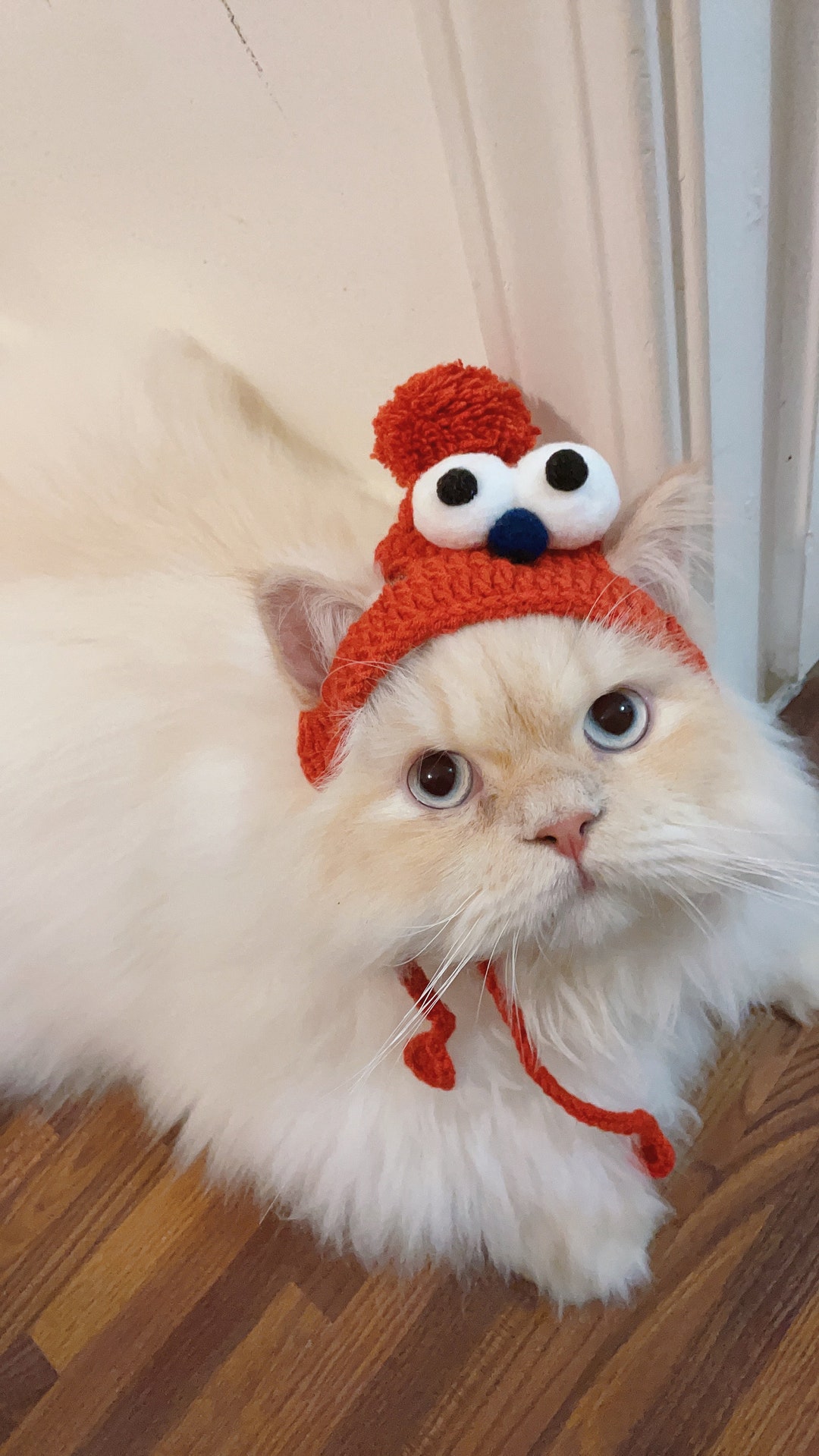 Puppet Themed Hats in 3 Colors Red, Blue, or Yellow (cat Accessories ...