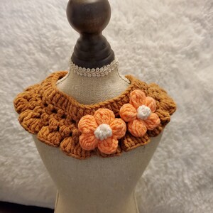 Offset Dual Flower Wide Collar, Variety Color, Collar for Cat or Small ...