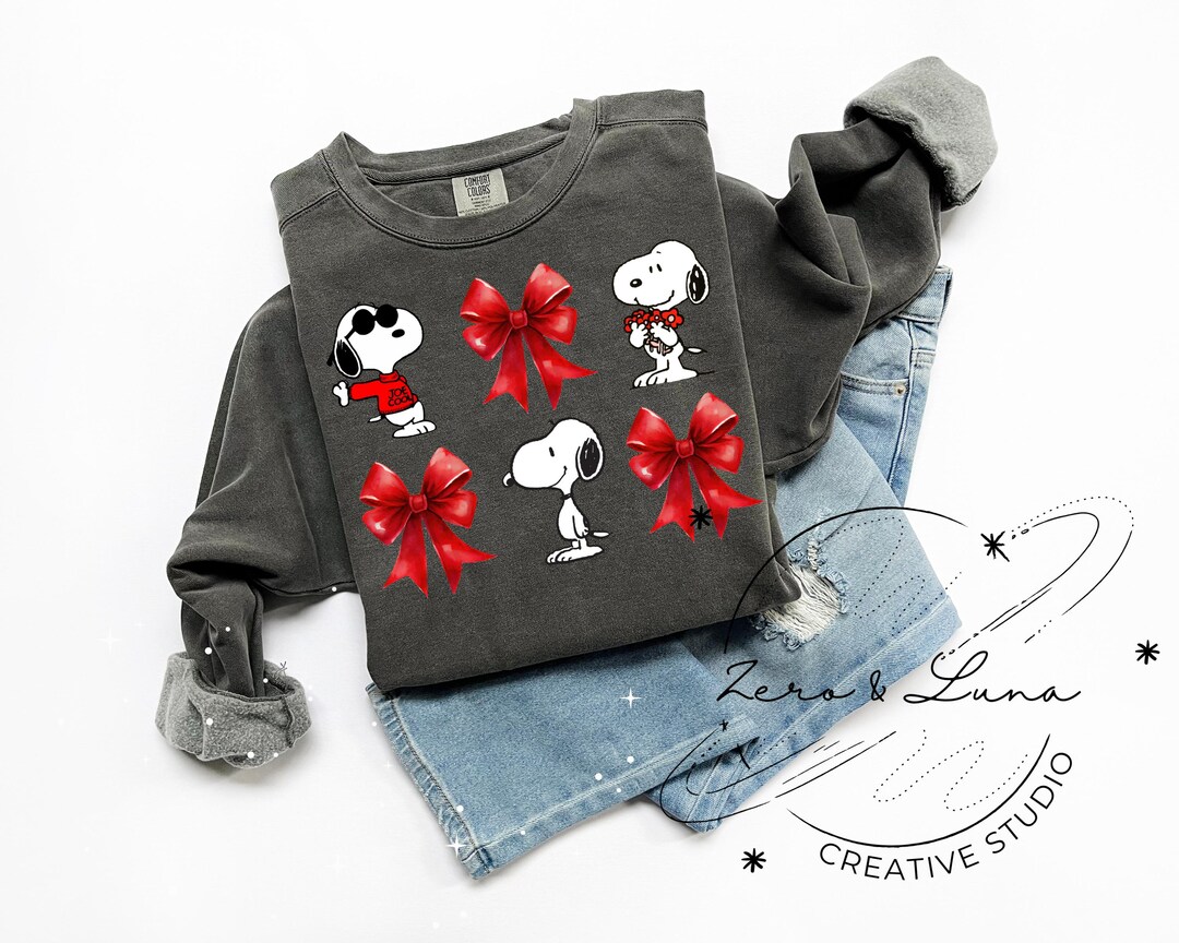 Cute Snoopy and Coquette Bow Design .png - Etsy Canada