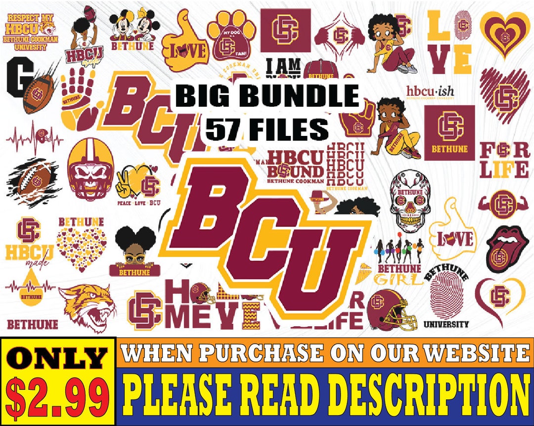 Bethune Cookman Svg HBCU Svg Collections HBCU Svg Football - Etsy