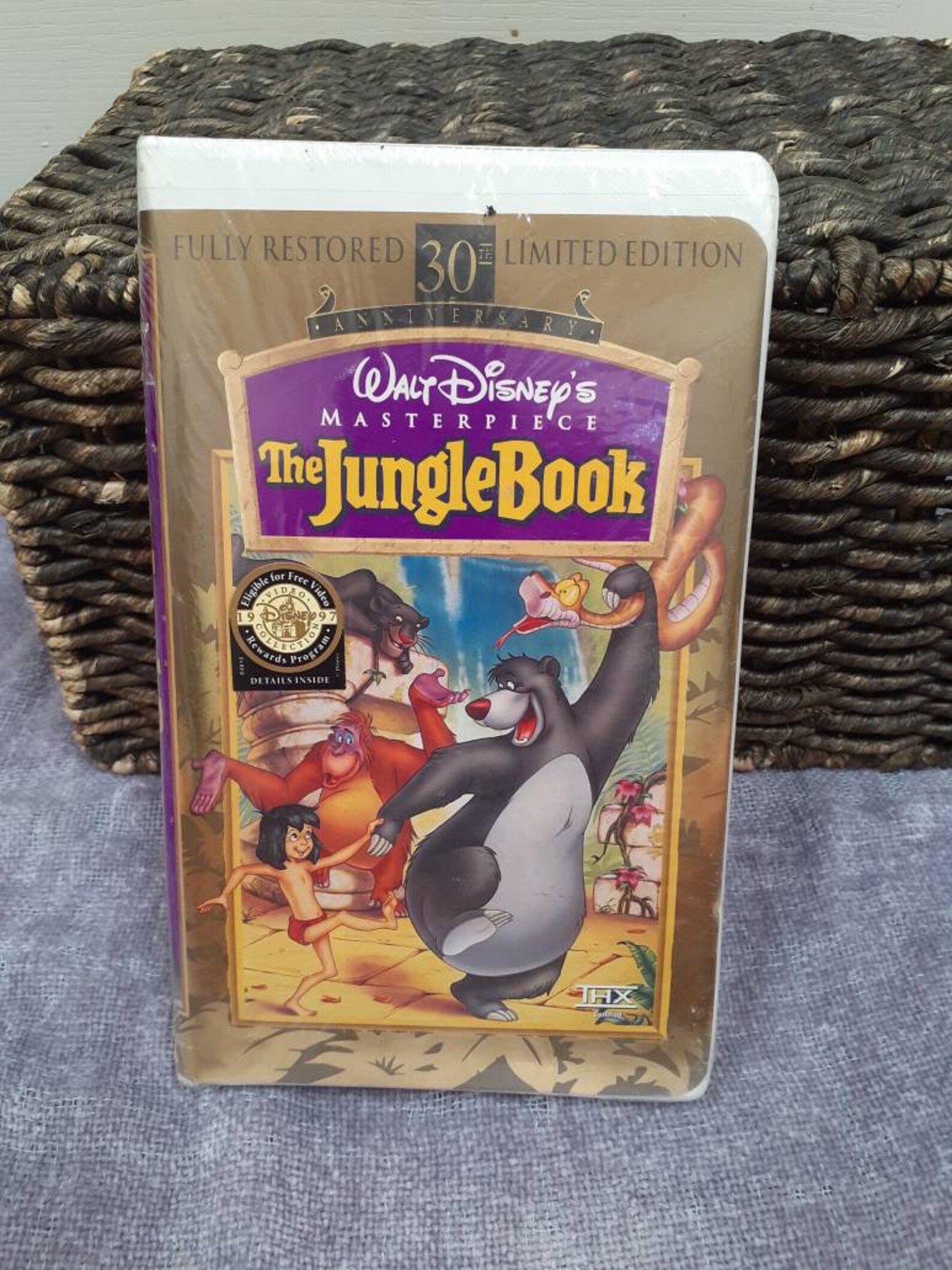 The Jungle Book VHS 30th Limited Edition Unwrapped | Etsy