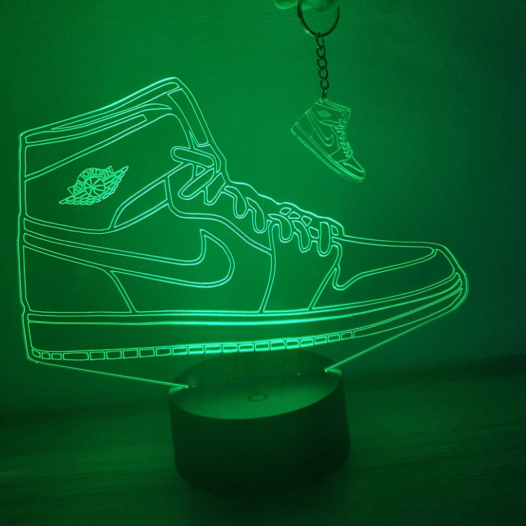 Sneaker LED Lamp, Air Jordan, Night Light LED, Sneaker Gala, Gift for ...