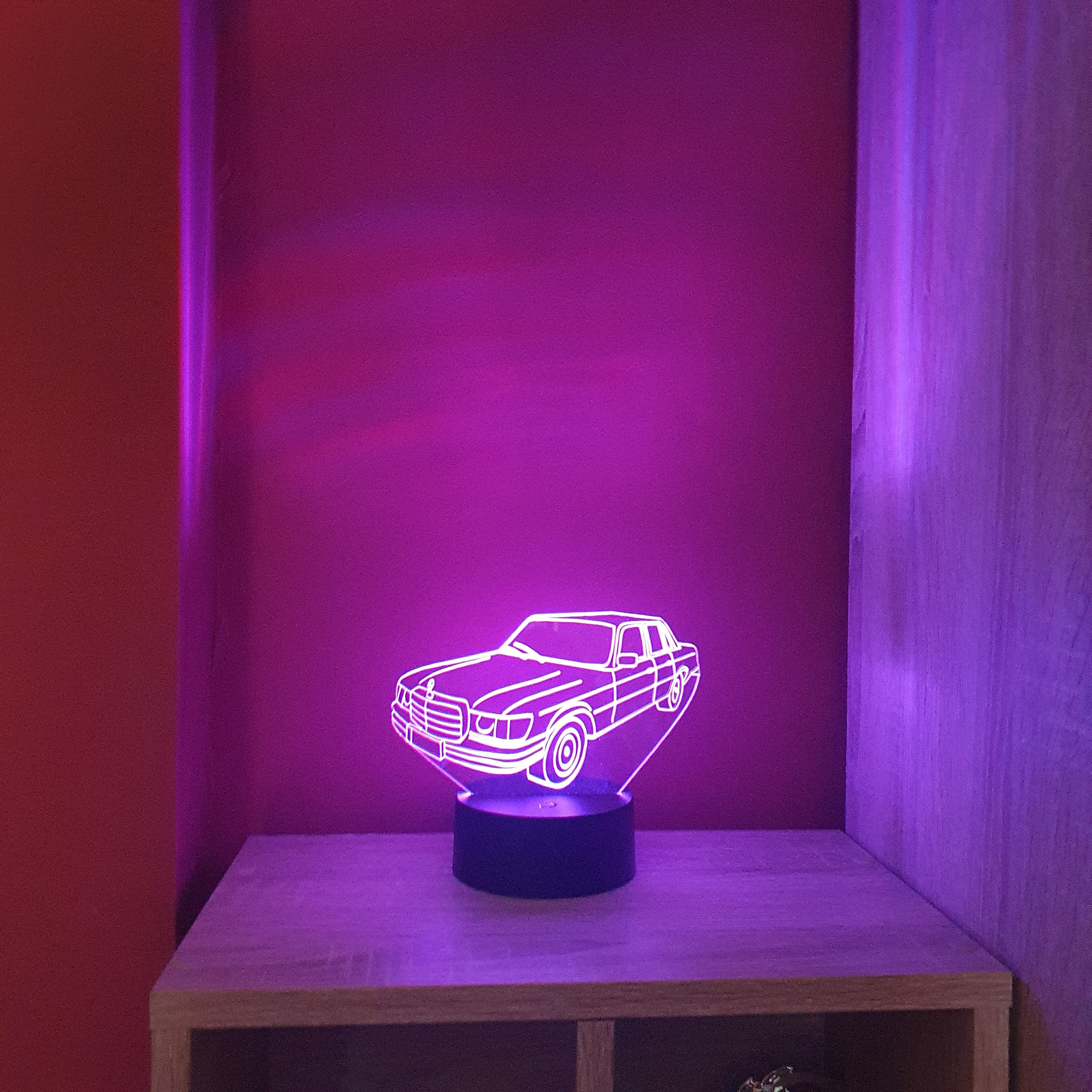 Mercedes-benz W116 LED Lamp, 16 Color Light, Customizable Car ...