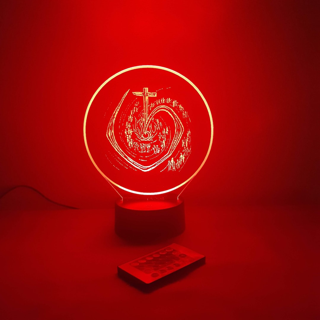 Sacred Heart of Jesus Christ, Religious Lamp, LED Lamp, Christian Decor ...