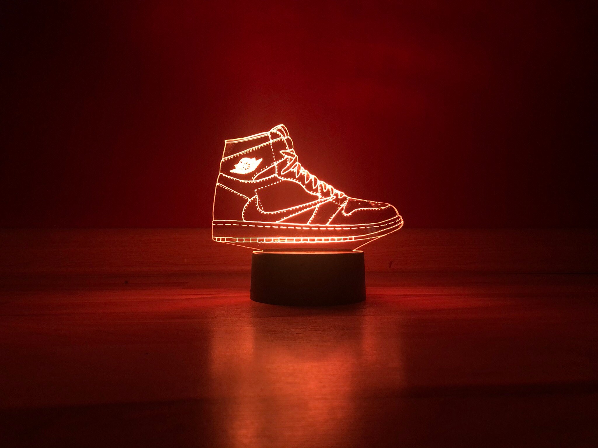 Air Jordan 1 Travis Scott Retro High Nike Lamp Sneaker Night - Etsy 日本