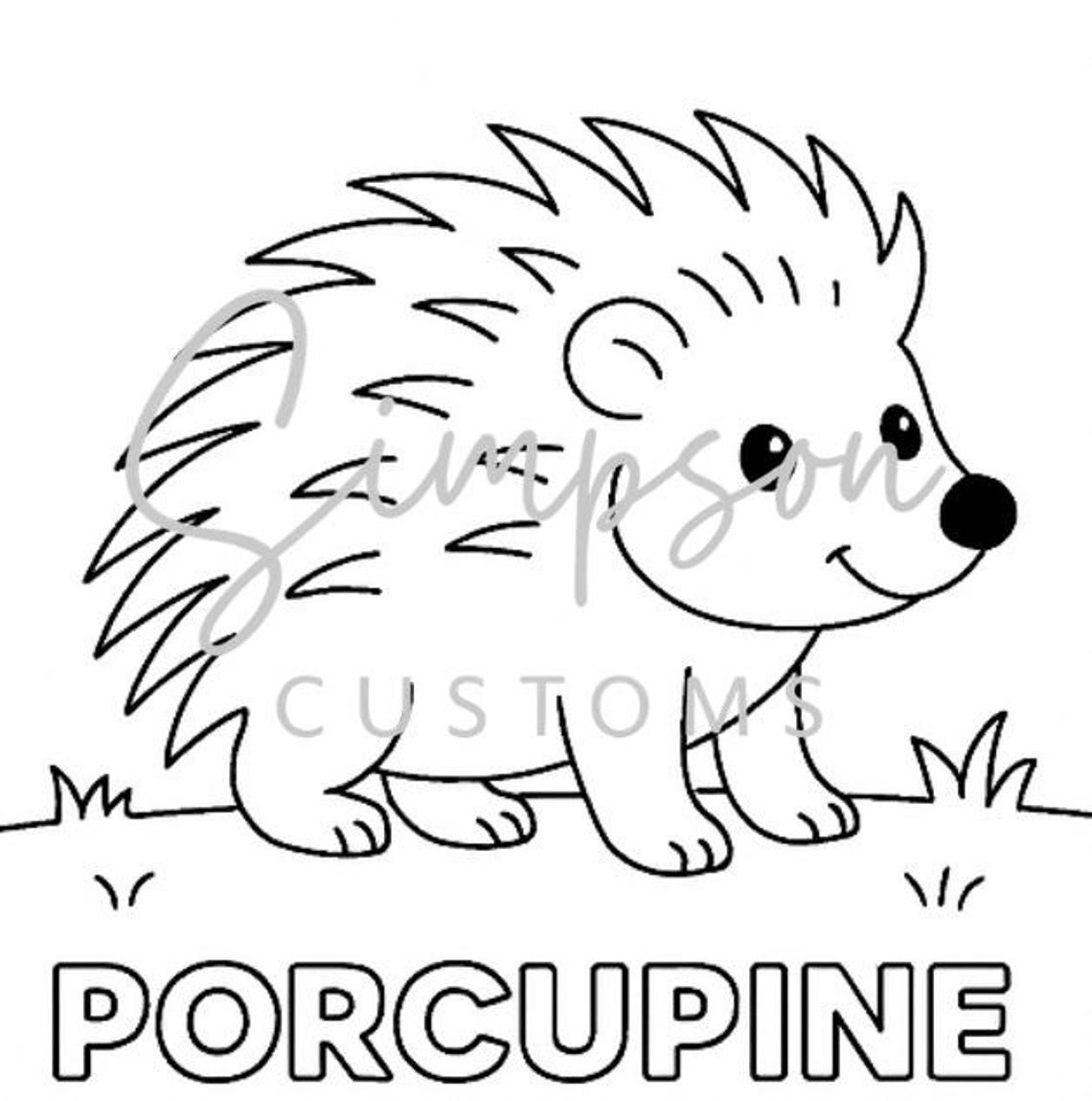 Forest Animal Coloring Pages – Kids' Woodland Activity (instant ...
