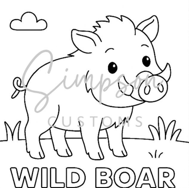 Forest Animal Coloring Pages – Kids' Woodland Activity (instant ...