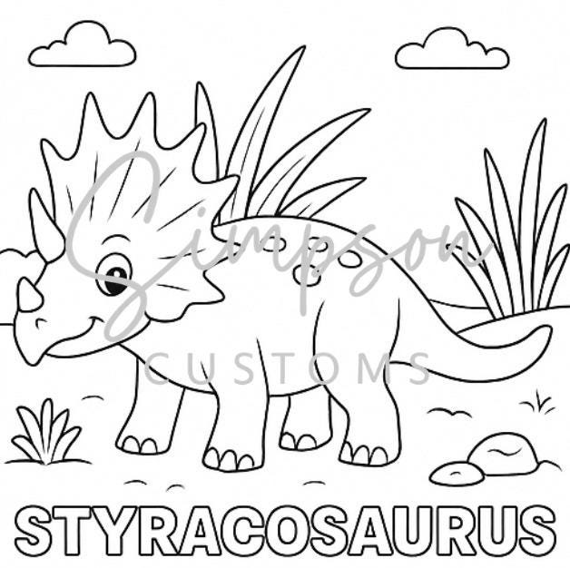 Dinosaur Coloring Pages for Toddlers | 30 Dino Printable Sheets ...