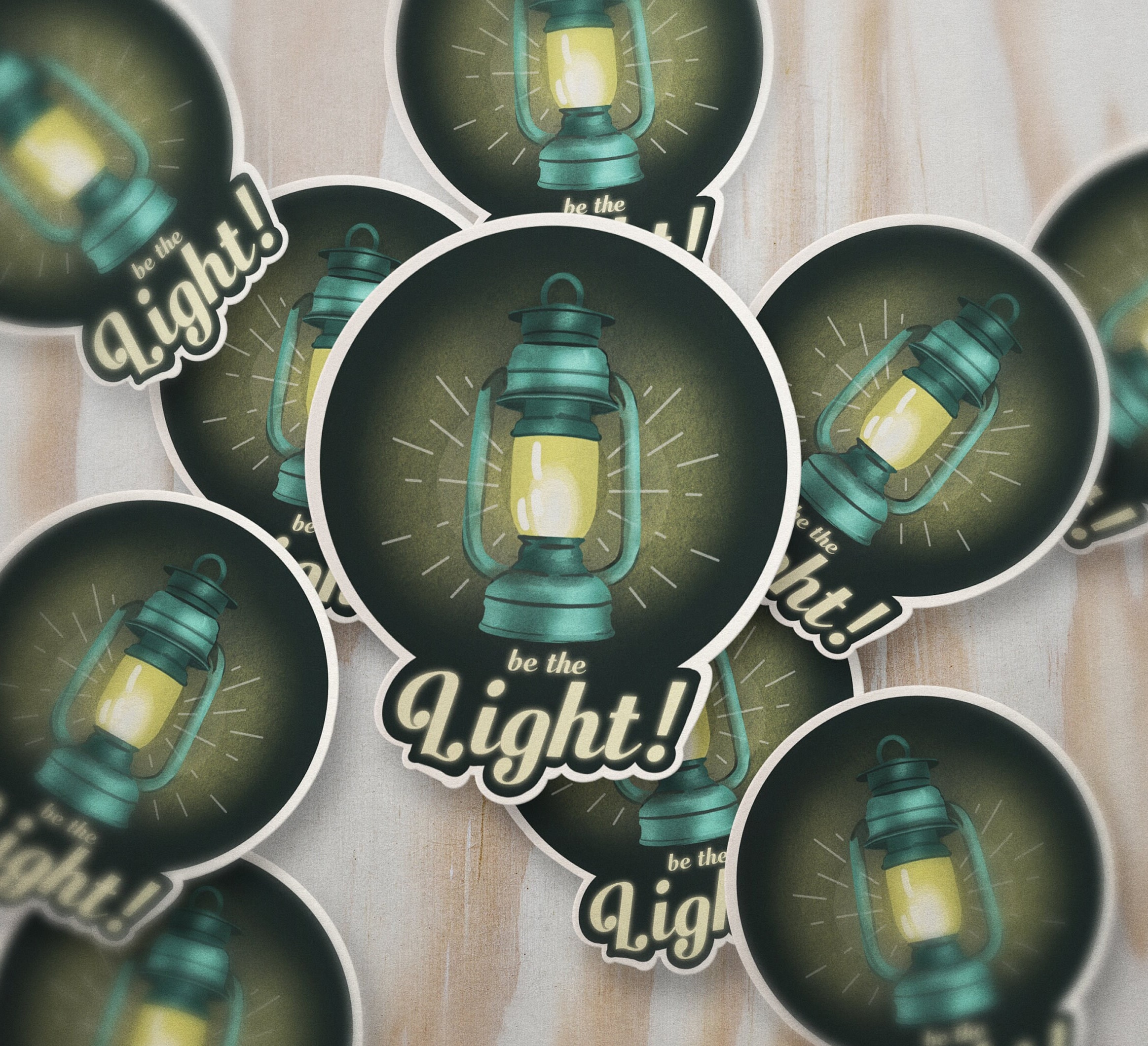 Be the Light Sticker | Lantern Sticker | Positive Sticker | Vinyl ...