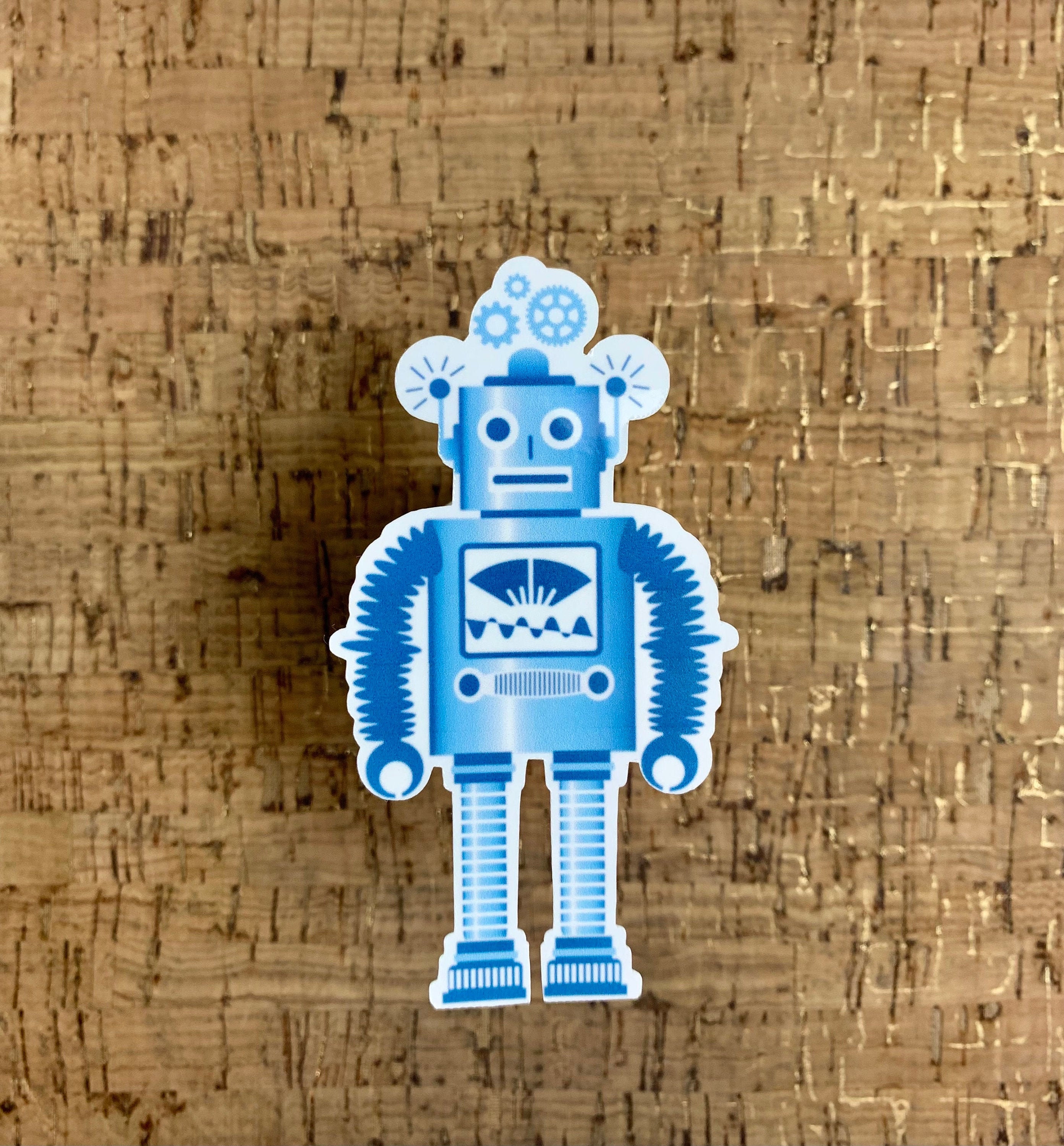 Mr. Roboto Sticker | Robot Sticker | Vinyl Sticker | Cute Stickers ...
