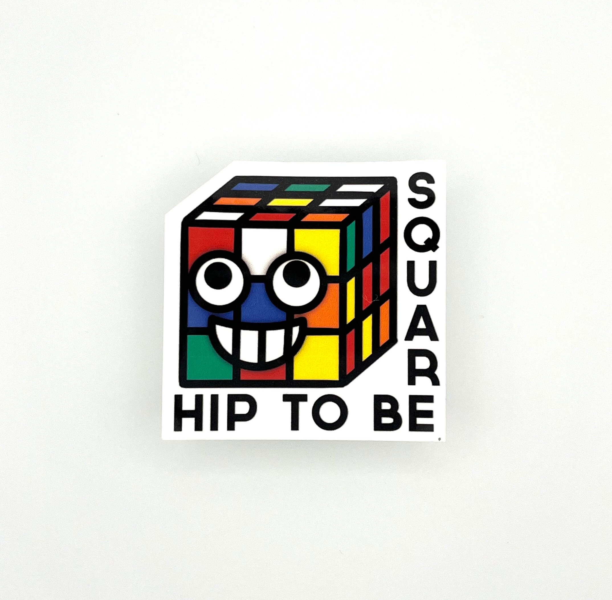 Hip to Be Square | Rubik's Cube Sticker | Vinyl Sticker | Bottle ...