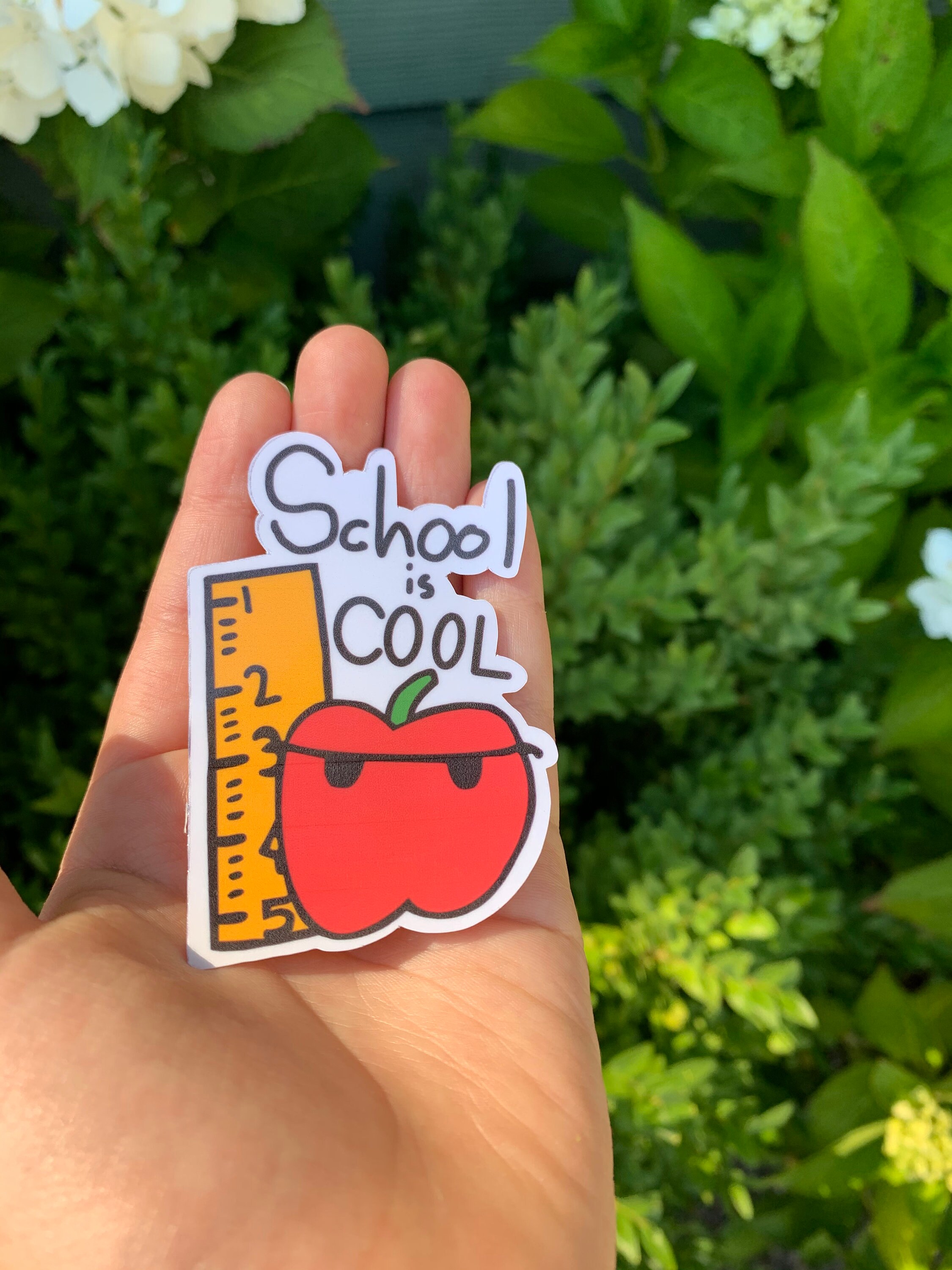 School is Cool | School Sticker | Vinyl Sticker | Cute Stickers | Water ...