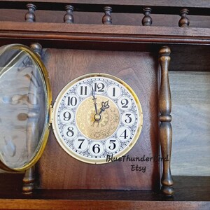 Vintage Wall Shelf With Clock Handcrafted J Howard Cunningham Clock ...