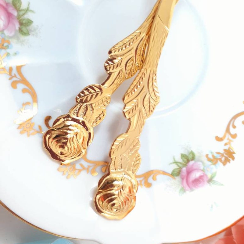 Gold Plated Dessert Forks - Etsy