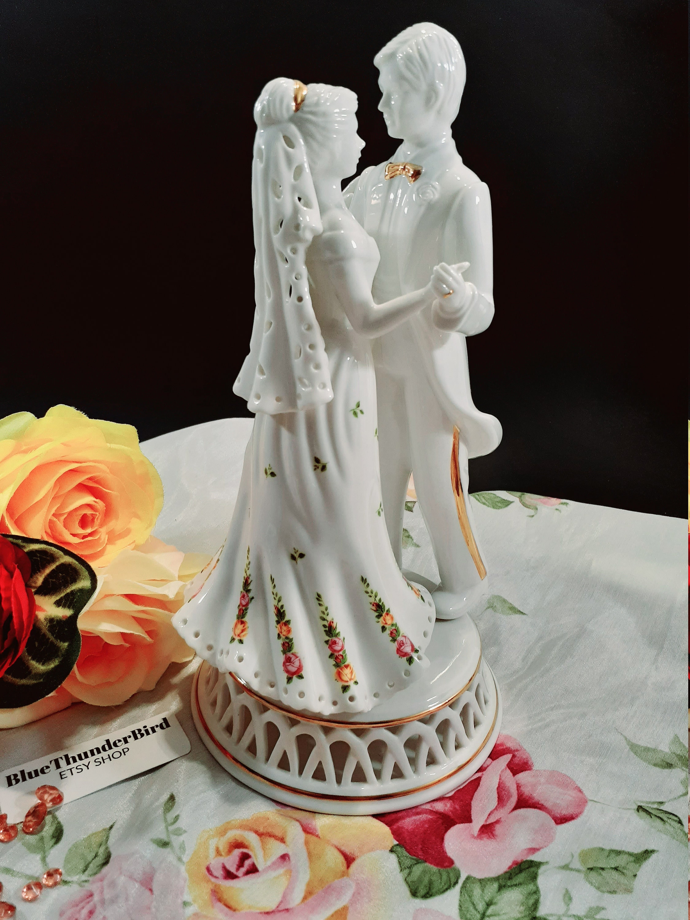 Royal Albert Old Country Roses Wedding Memories Figurine | Etsy