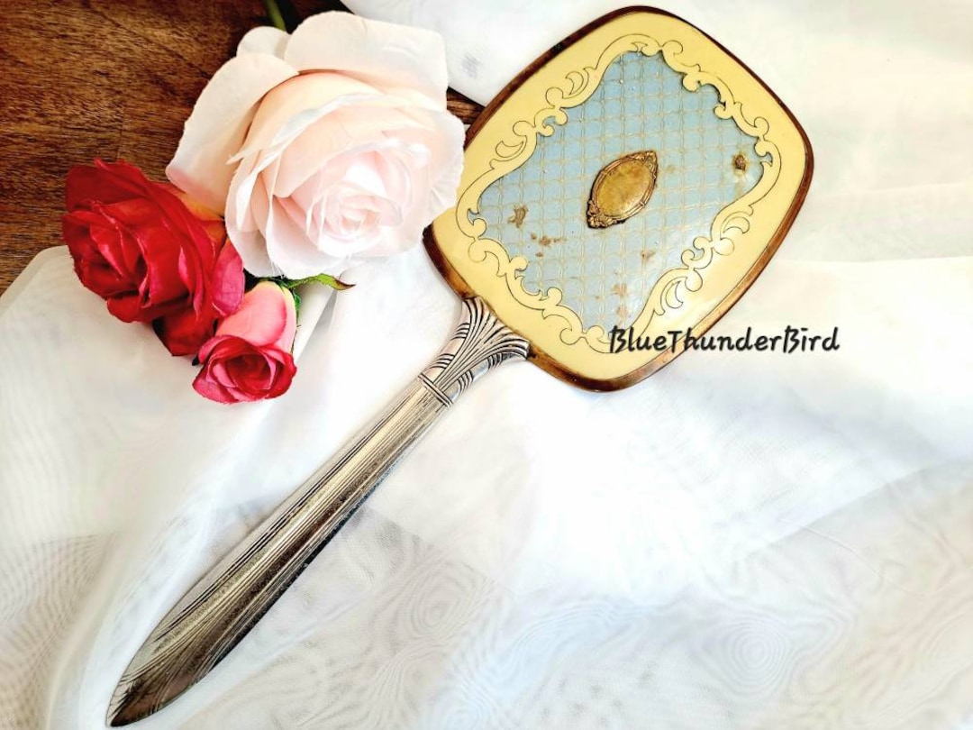 Vintage Handheld Art Deco Mirror Accesories Hand Mirror Mirror Photo ...