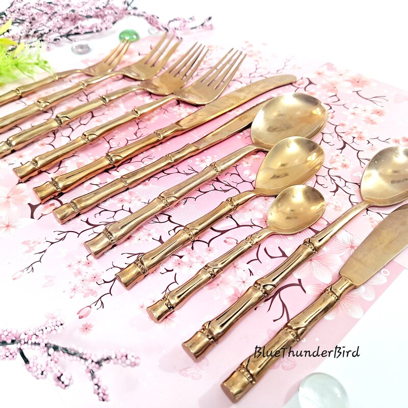 Bamboo Flatware - Etsy