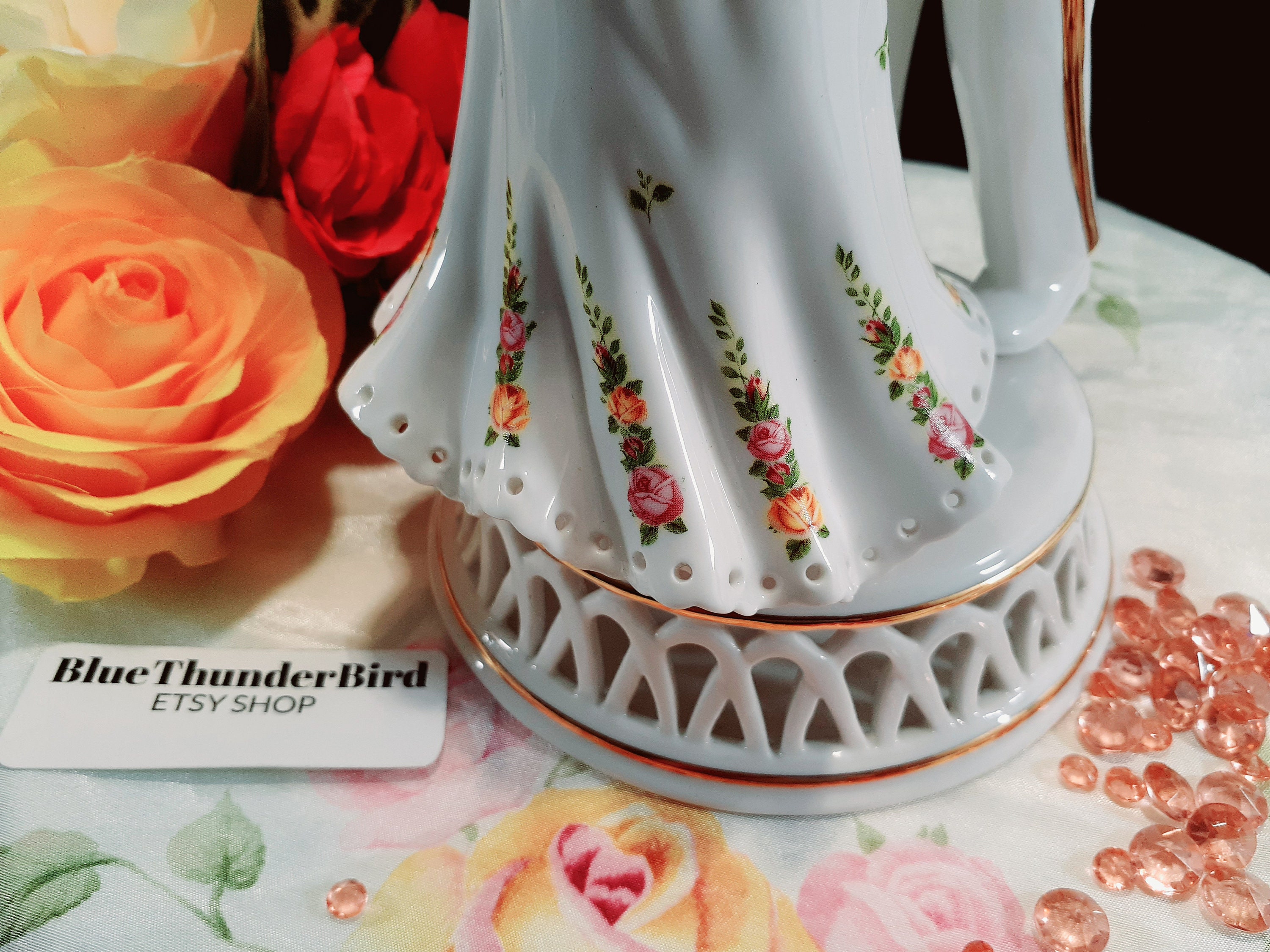 Royal Albert Old Country Roses Wedding Memories Figurine | Etsy