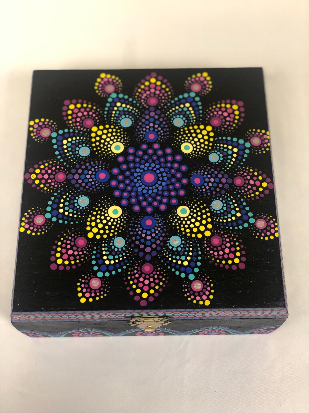 Mandala Dot Art Jewel Box - Etsy